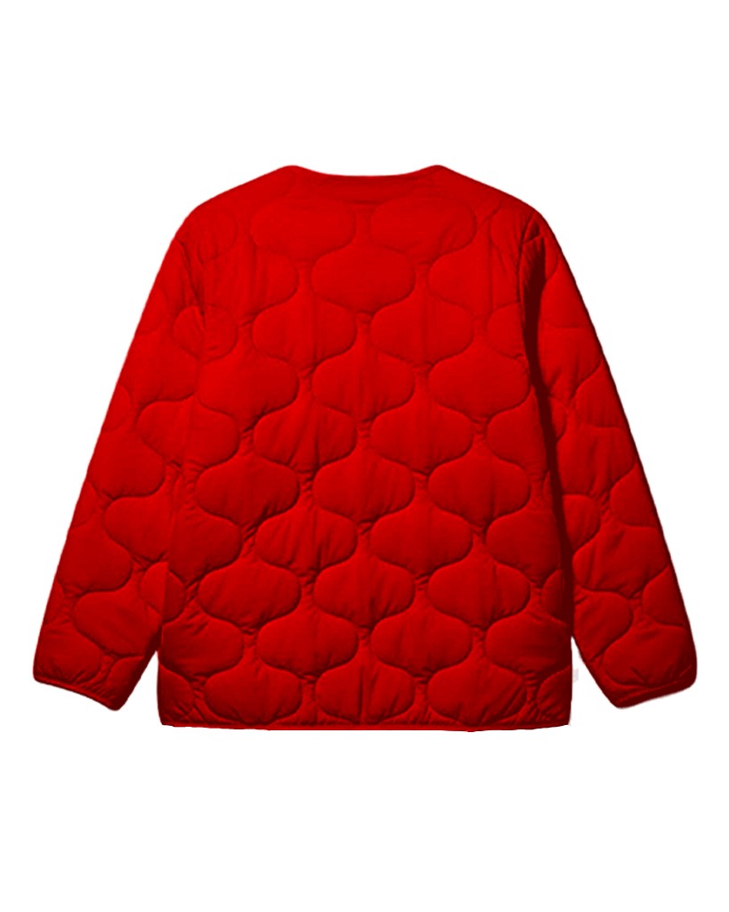 Custom Red Quilted Jacket with your own logo | Wholesale Custom Puffer ...